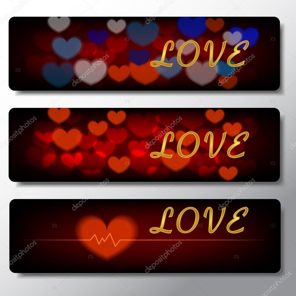 Love banner background Stock Vector Image by ©atthameeni #86587726