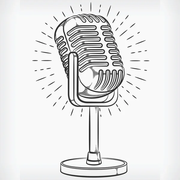 Microphone drawing Vector Art Stock Images | Depositphotos