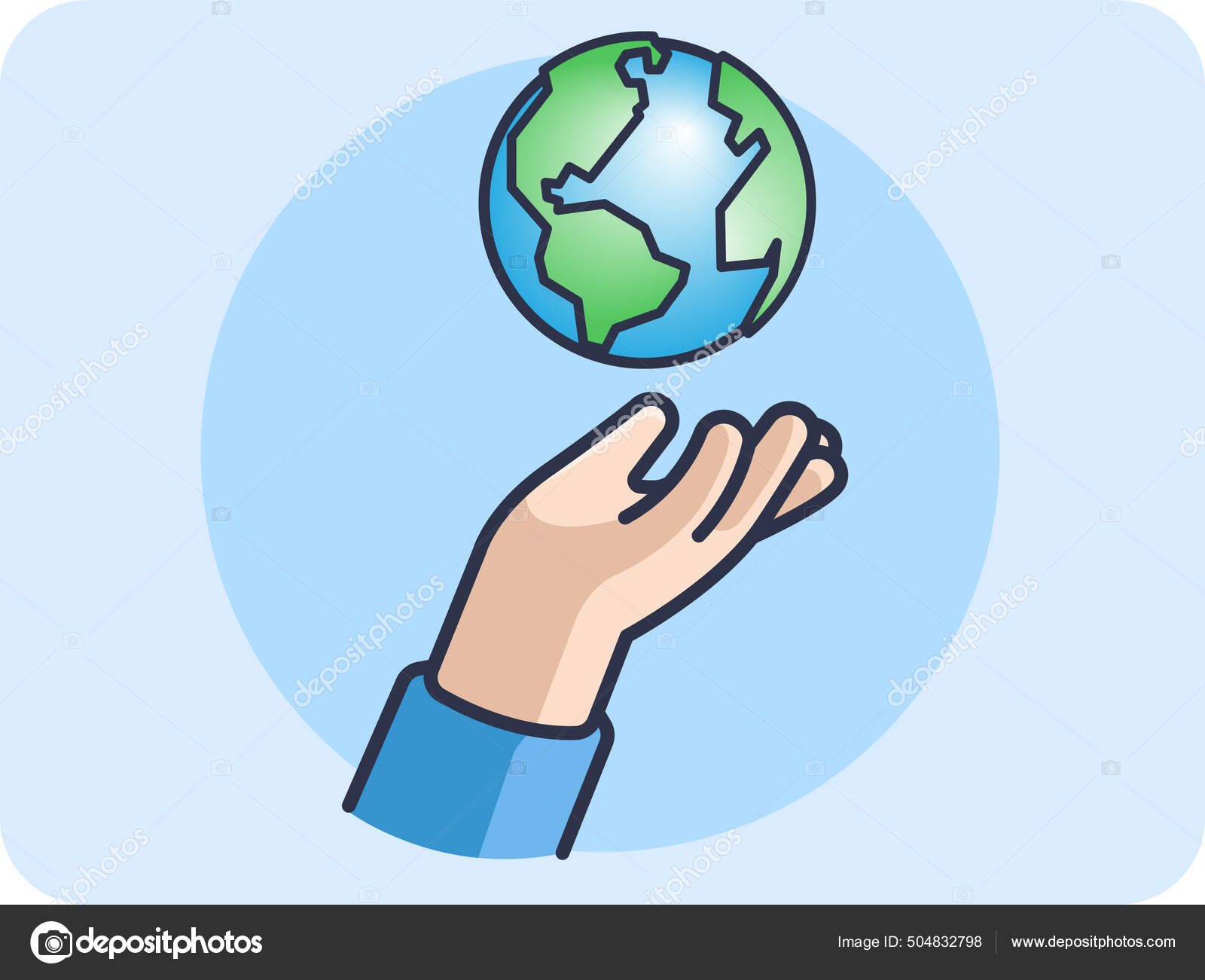 Hand Gestures Help World Protect World Future Generations Emoji Vector ...