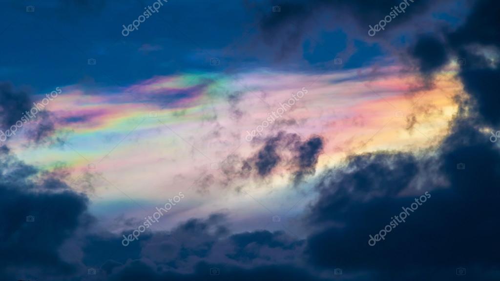 Beautiful irisation with multiple mixed iridescent colors Stock Photo ...