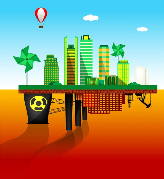 656 Polluted earth Stock Illustrations | Depositphotos