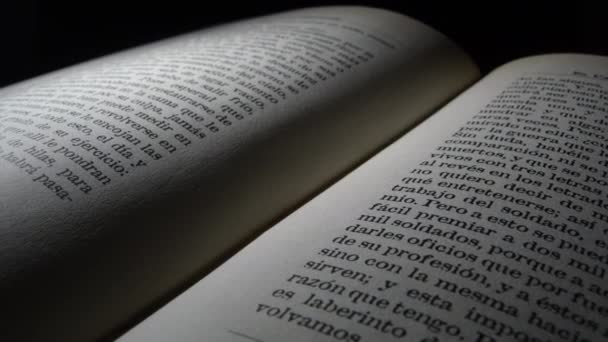 Pages Open Book Spanish Rotation — Stock Video © ianm36 #452313494