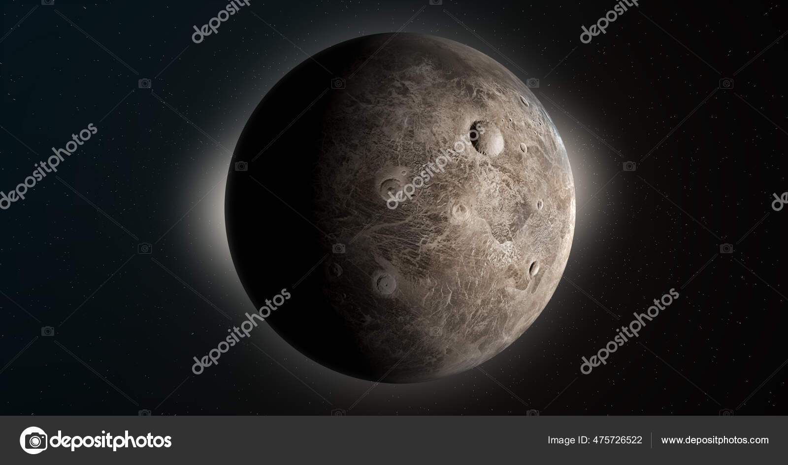Ceres Dwarf Planet Outer Space — Stock Photo © ianm36 #475726522