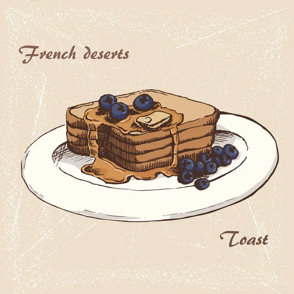French Toast Drawing