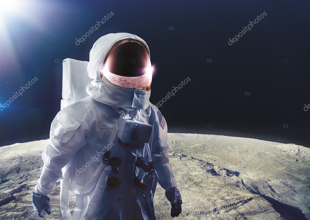 Astronaut Walking On The Moon