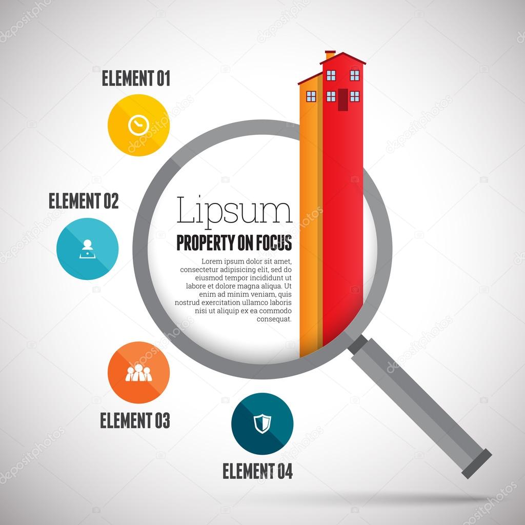 Property Focus Infographic Stock Vector by ©herminutomo 82435670