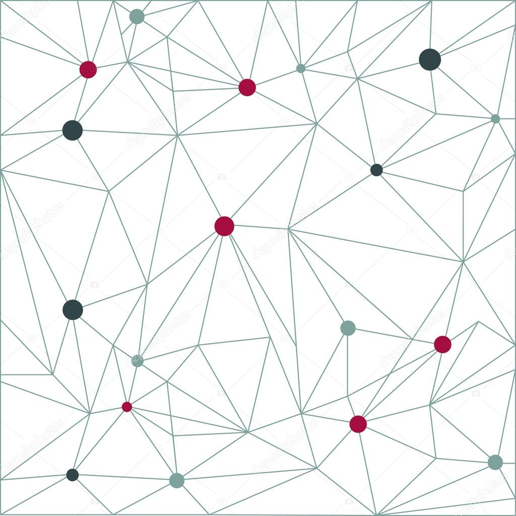 Triangle pattern background in line. Colorful mosaic banners. Vector ...