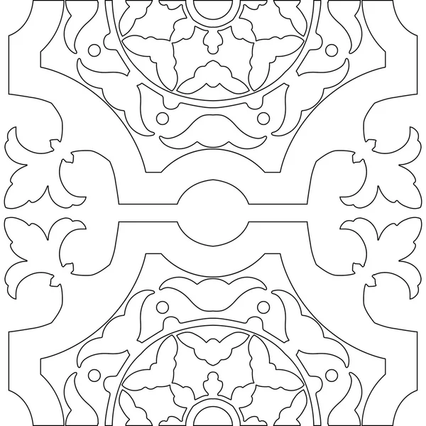 Unique coloring book square page for adults - seamless pattern tile ...