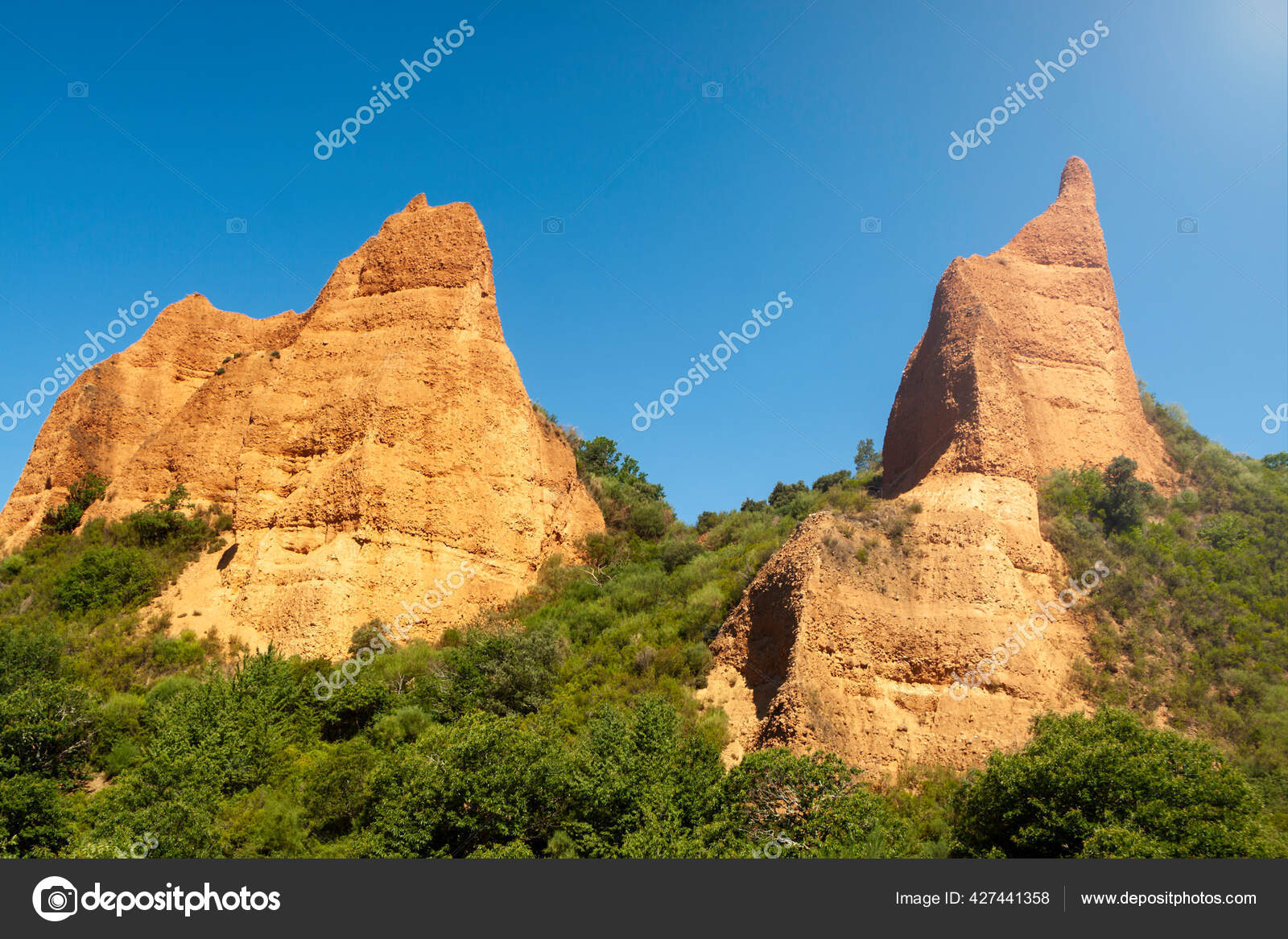 Las Medulas Ancient Roman Gold Mines Leon Castilla Leon Spain Stock ...