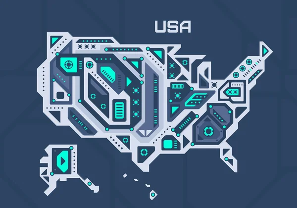 Topographic Map Usa Cartography Concept Stock Vector Image by ©Ri_team ...