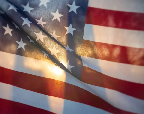 American flag sunlight Stock Photos, Royalty Free American flag ...