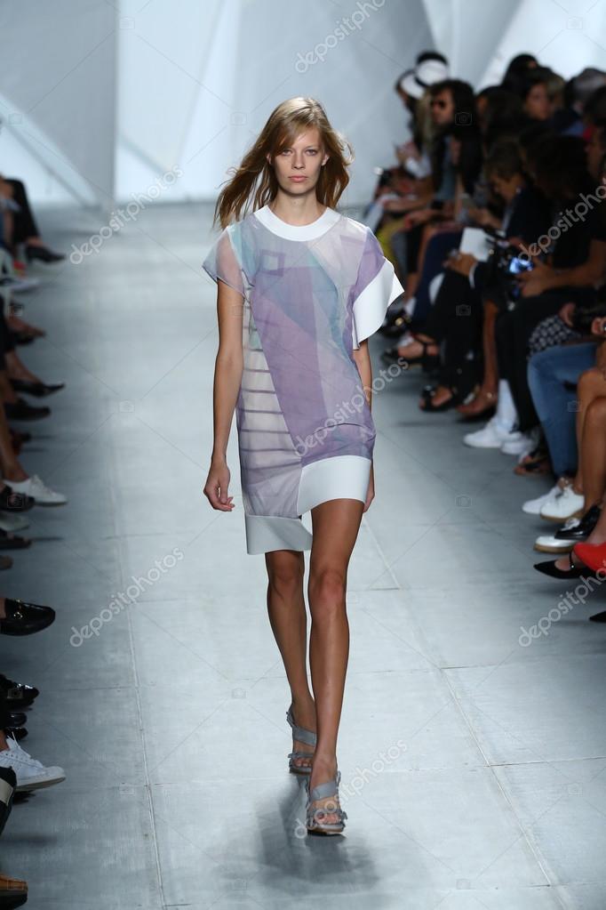 Models walk the runway finale at Lacoste – Stock Editorial Photo ...