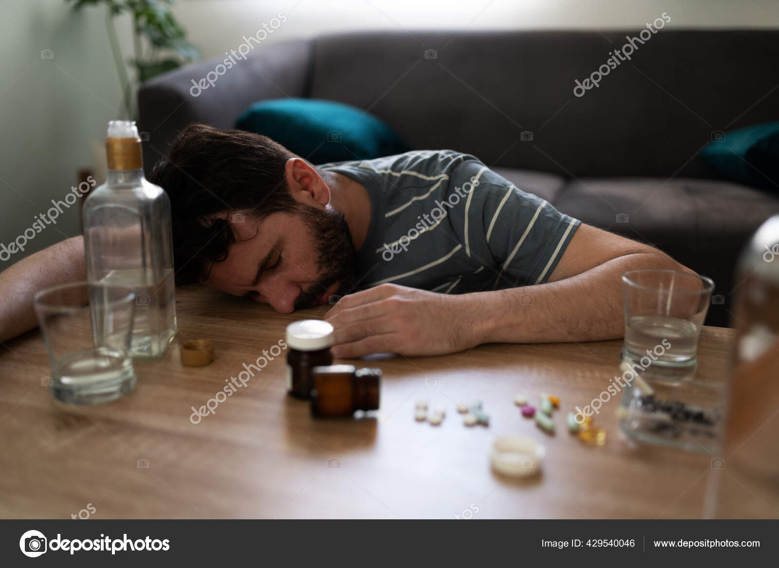 Drunk Man Passed Out