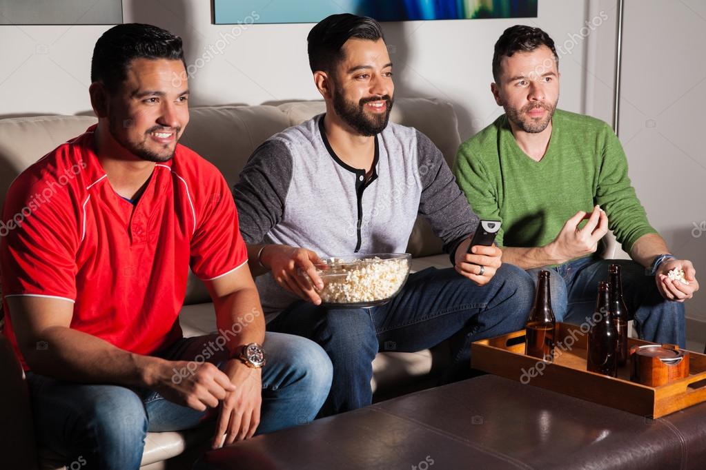 Guys Hanging Out Stock Photo
