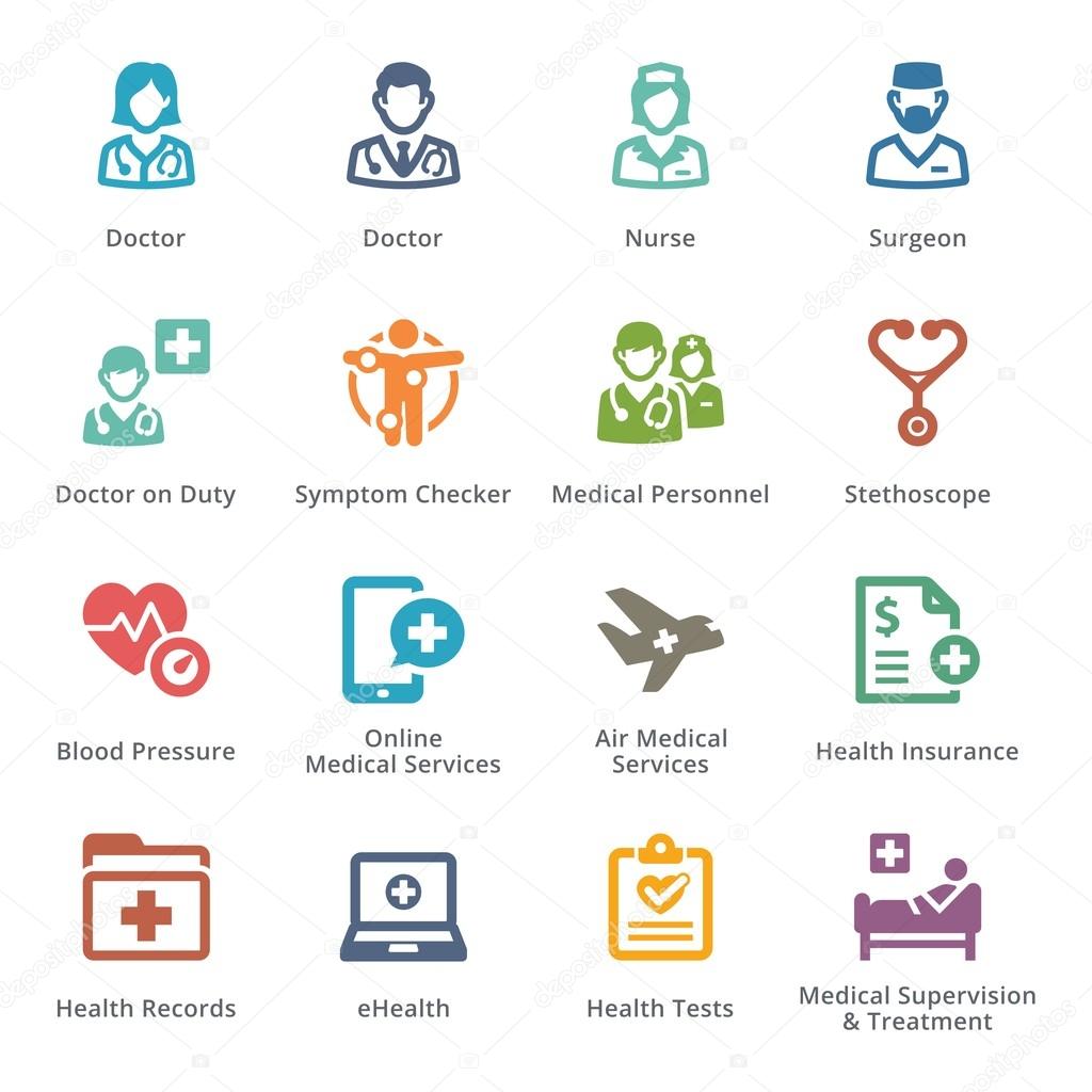 Medical Services Icons Set 2 - Sympa Series | Colored — Stock Vector ...