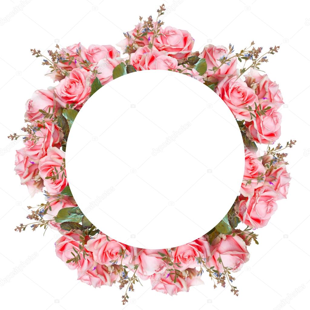 Marco círculo de rosas — Foto de stock © seqoya #107901346