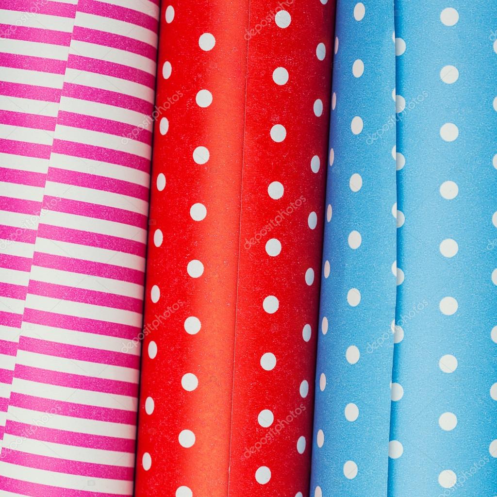 Rolls of colored wrapping paper Stock Photo by ©merrydolla 74052743
