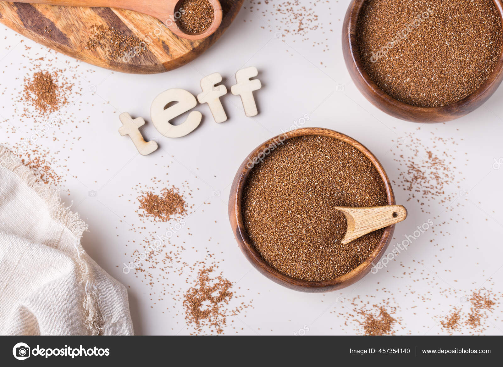 Ancient grain teff popular in Eritrean and Ethiopian cuisine — Stock ...