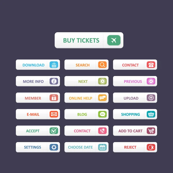Web site design menu navigation elements with icons set:Navigation menu ...