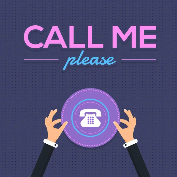 Green Colors Flat Quotes Banner Design, Hands Hold Blank Text Card ...