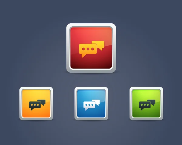 Support, Talk Icons and Buttons — Stock Vector © VectorWeb #114037956