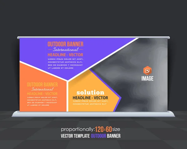 Outdoor Banner Vector Illustration Background Stock Vector by ...