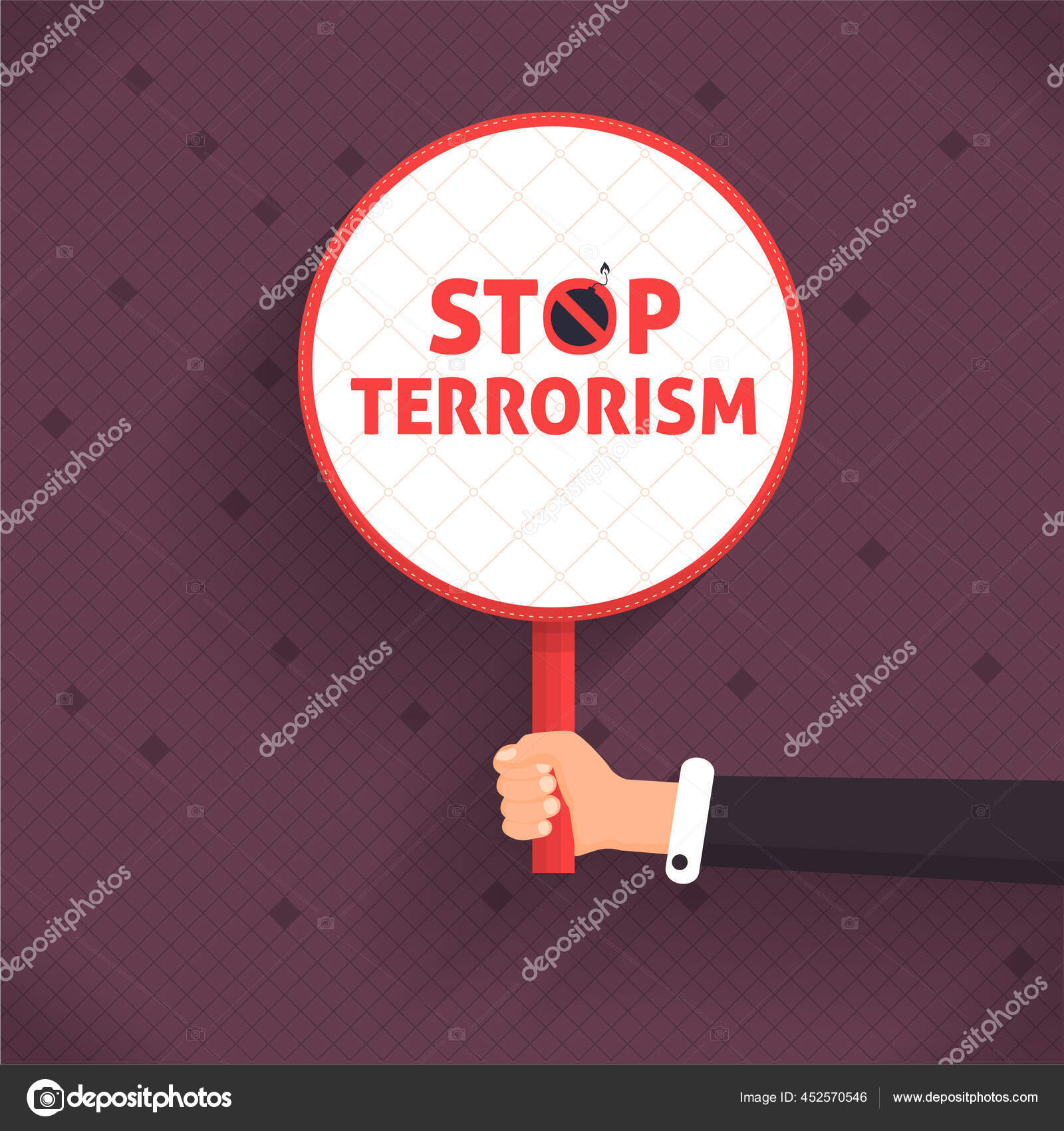 Stop Terrorism Vector Background Stock Vector Image by ©VectorWeb ...