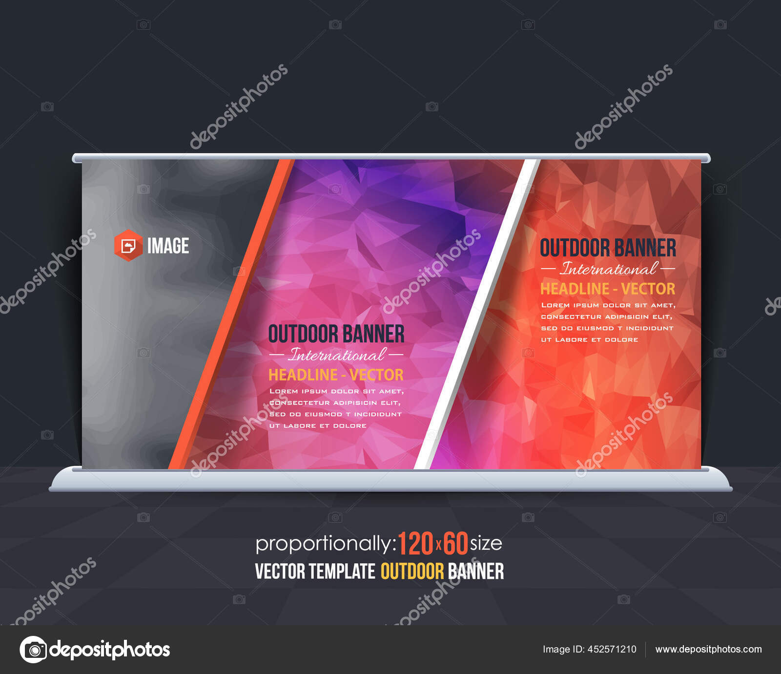 Outdoor Banner Vector Illustration Background Stock Vector by ...