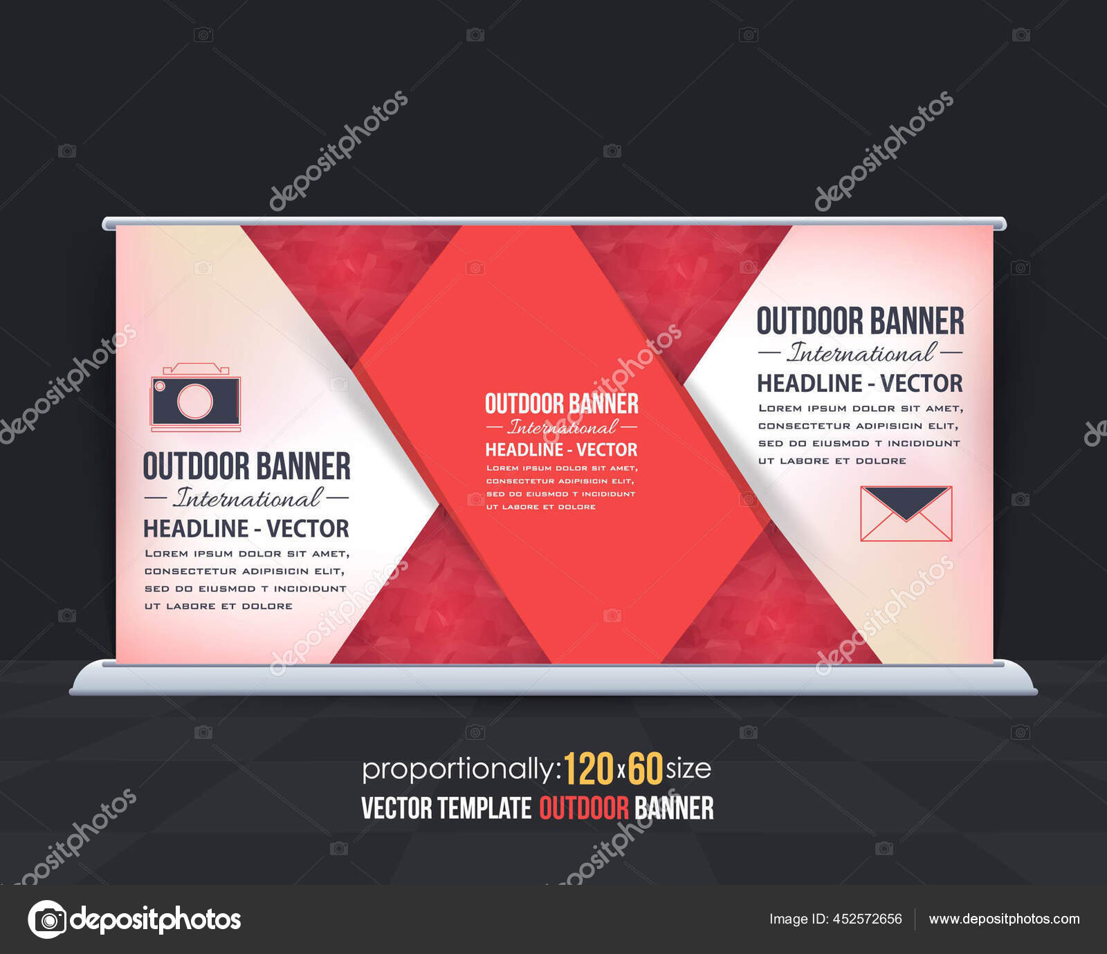 Outdoor Banner Vector Illustration Background Stock Vector by ...