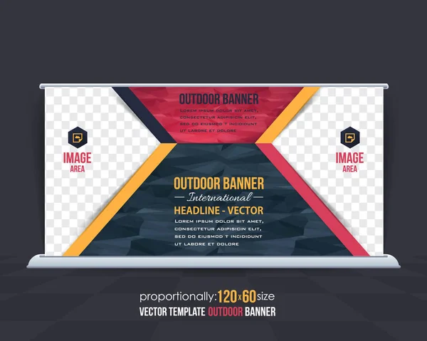 Outdoor Banner Vector Illustration Background Stock Vector by ...