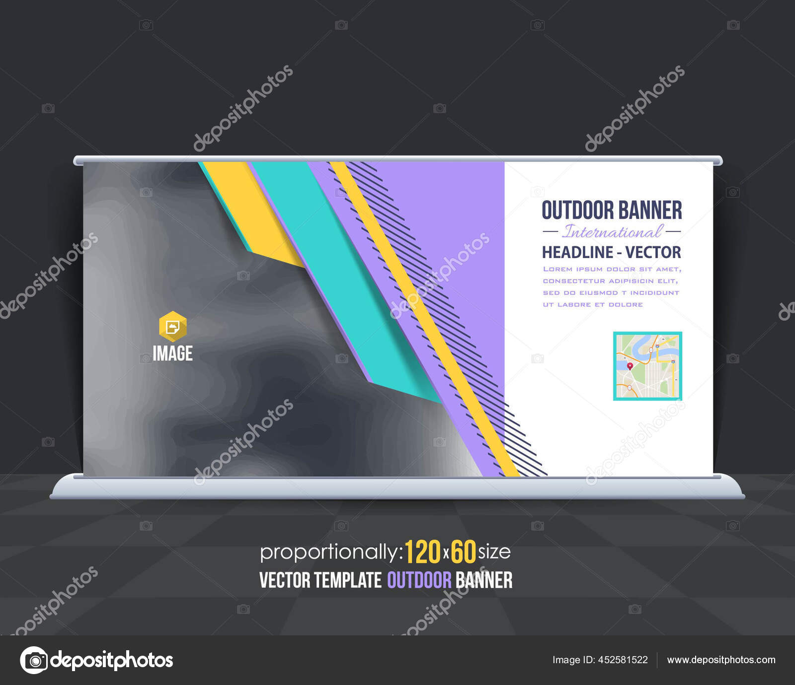 Outdoor Banner Vector Illustration Background Stock Vector by ...