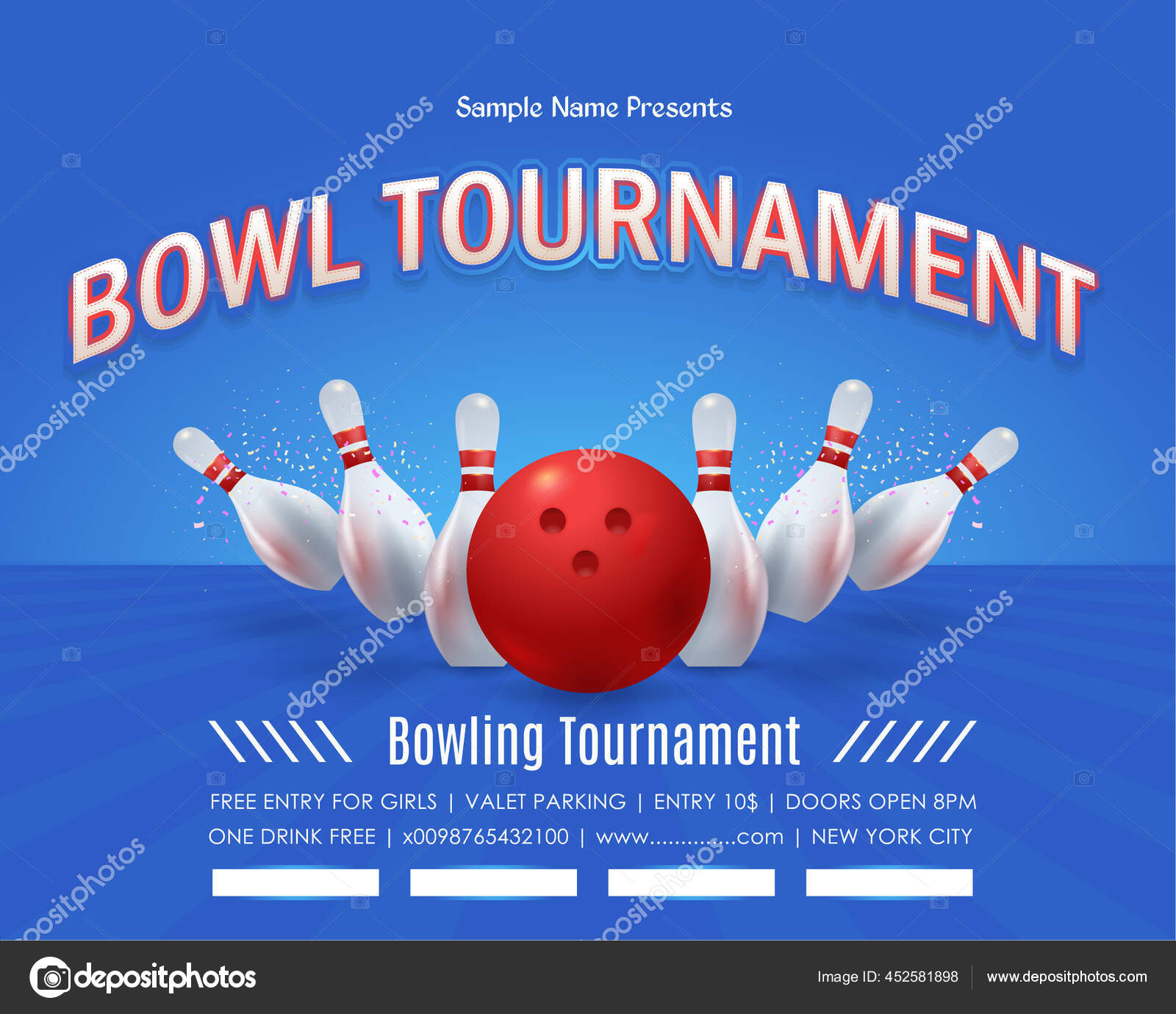 Bowling Concept Vector Background Stock Vector Image by ©VectorWeb ...