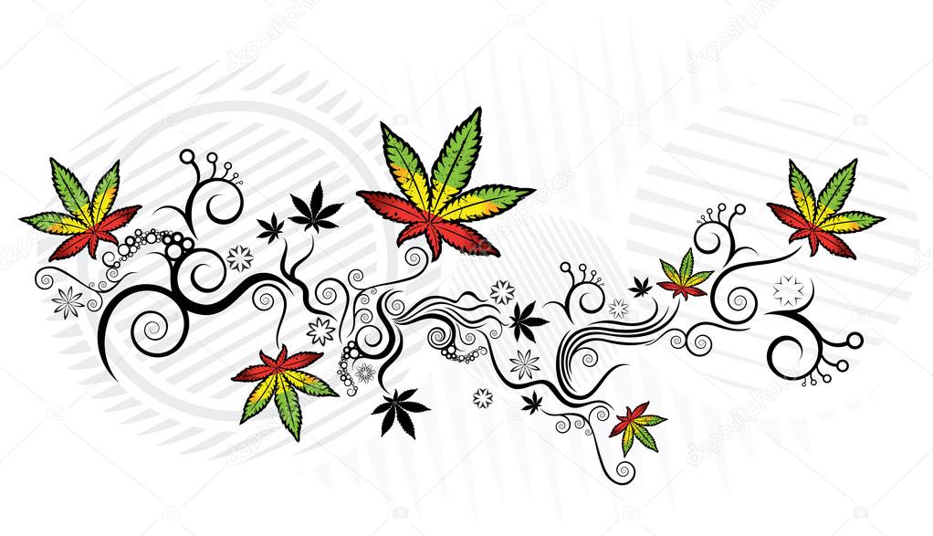 Weed Leaf Design