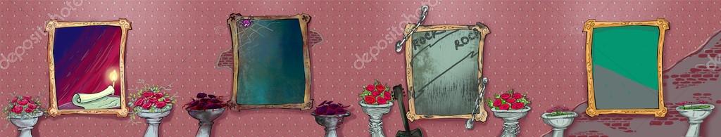 Set thematic framework drawn. frames. — Stock Photo © PersonaNNK #68939907