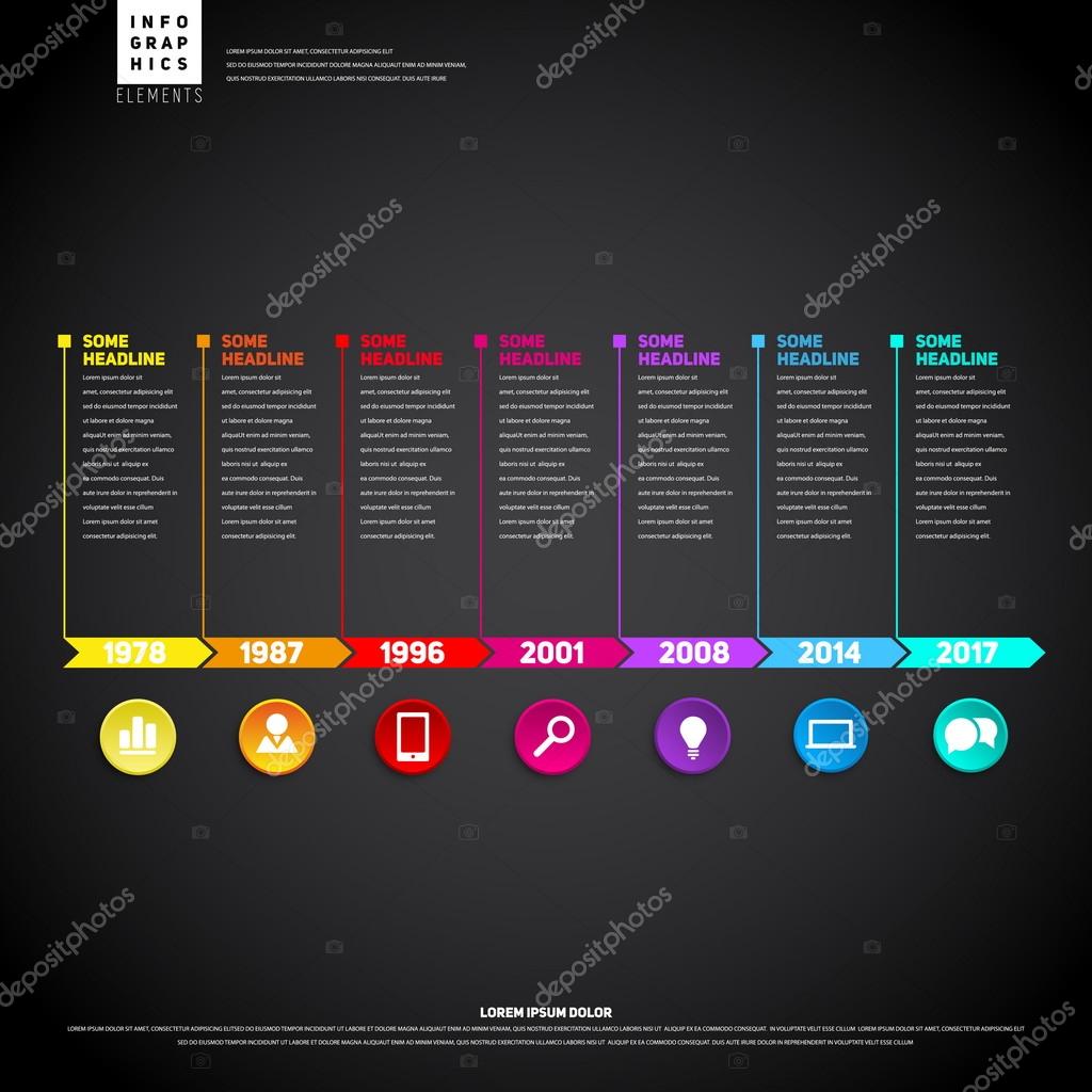 Timeline Infographic Stock Vector by ©matju78 57967347