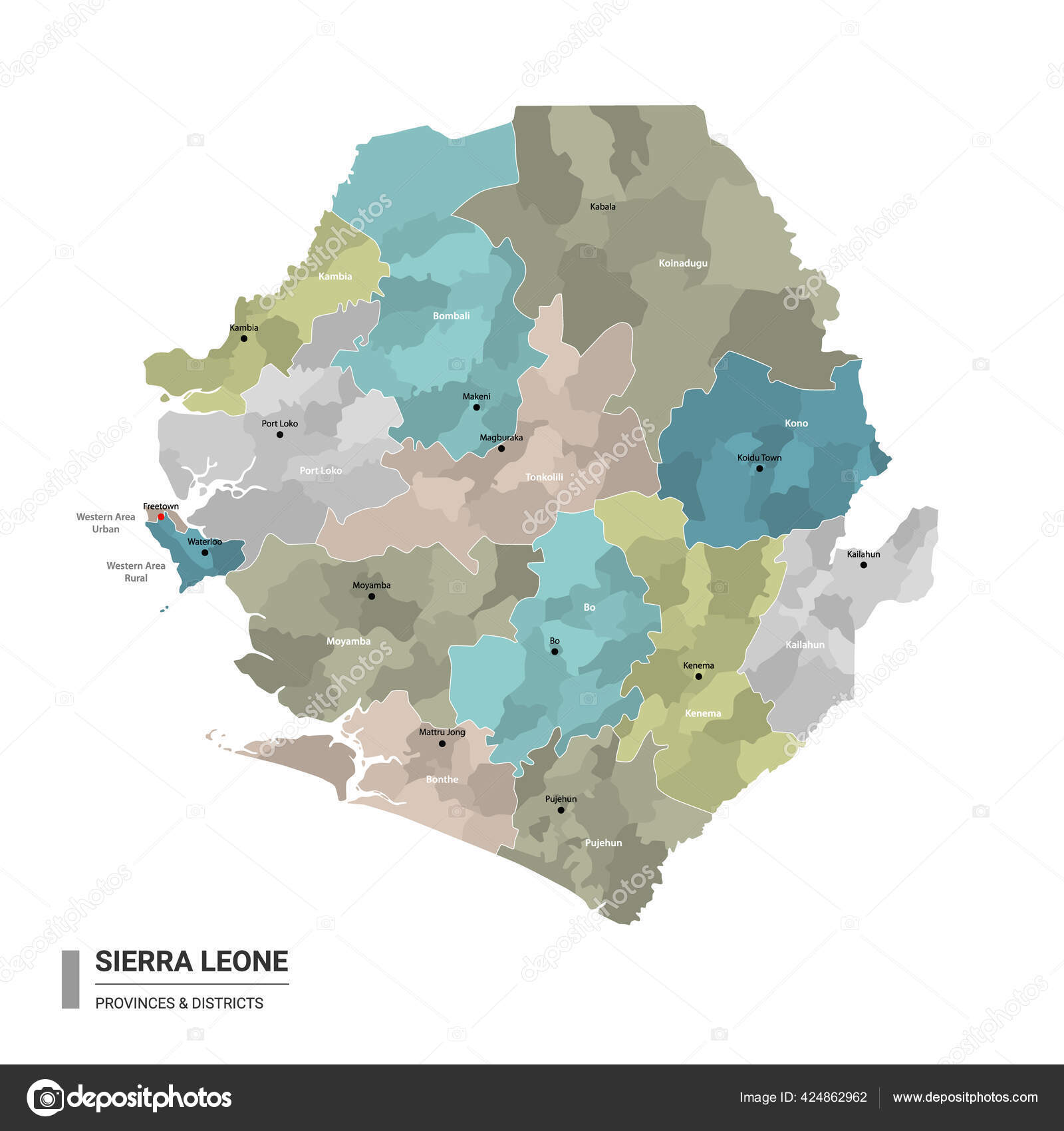 Sierra Leone Map And Cities