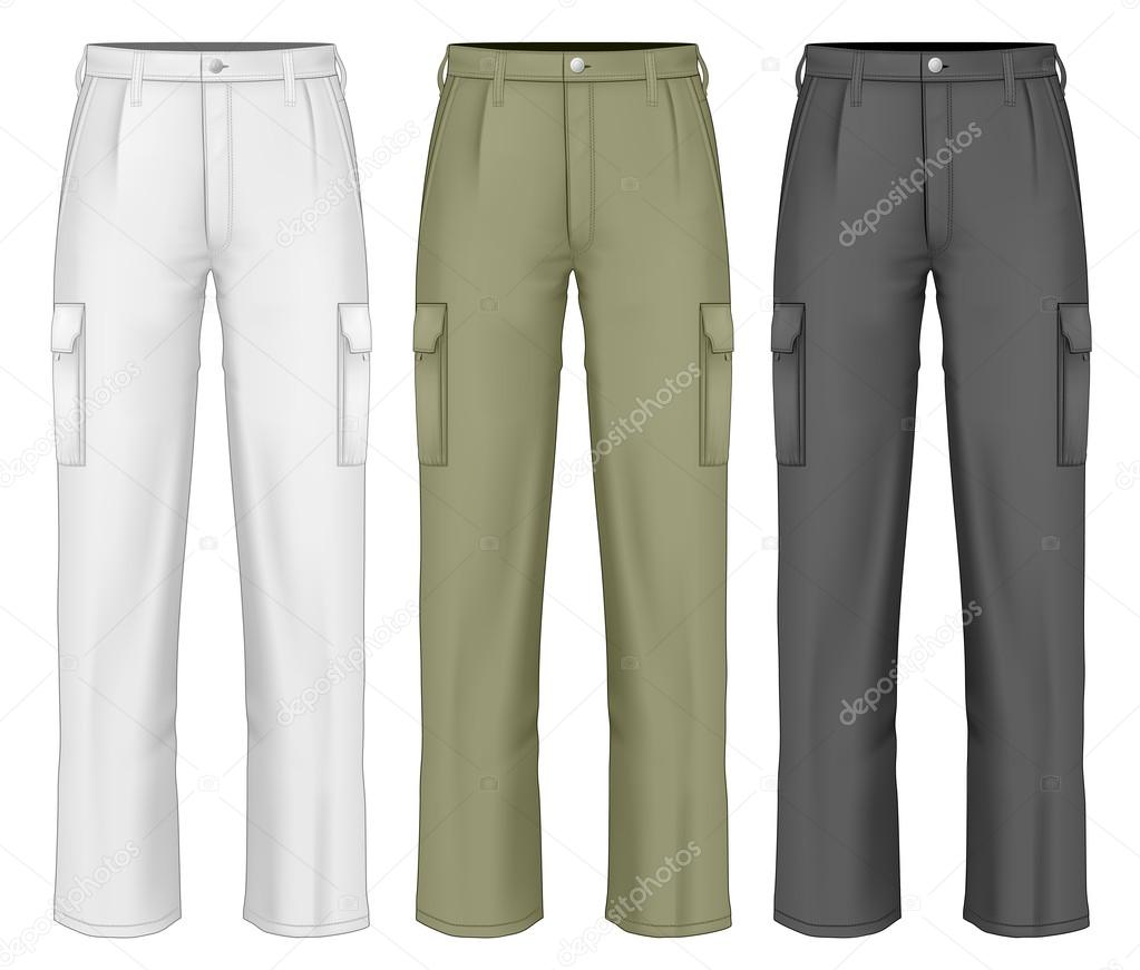 Men work trousers. — Stock Vector © ivelly #63663569