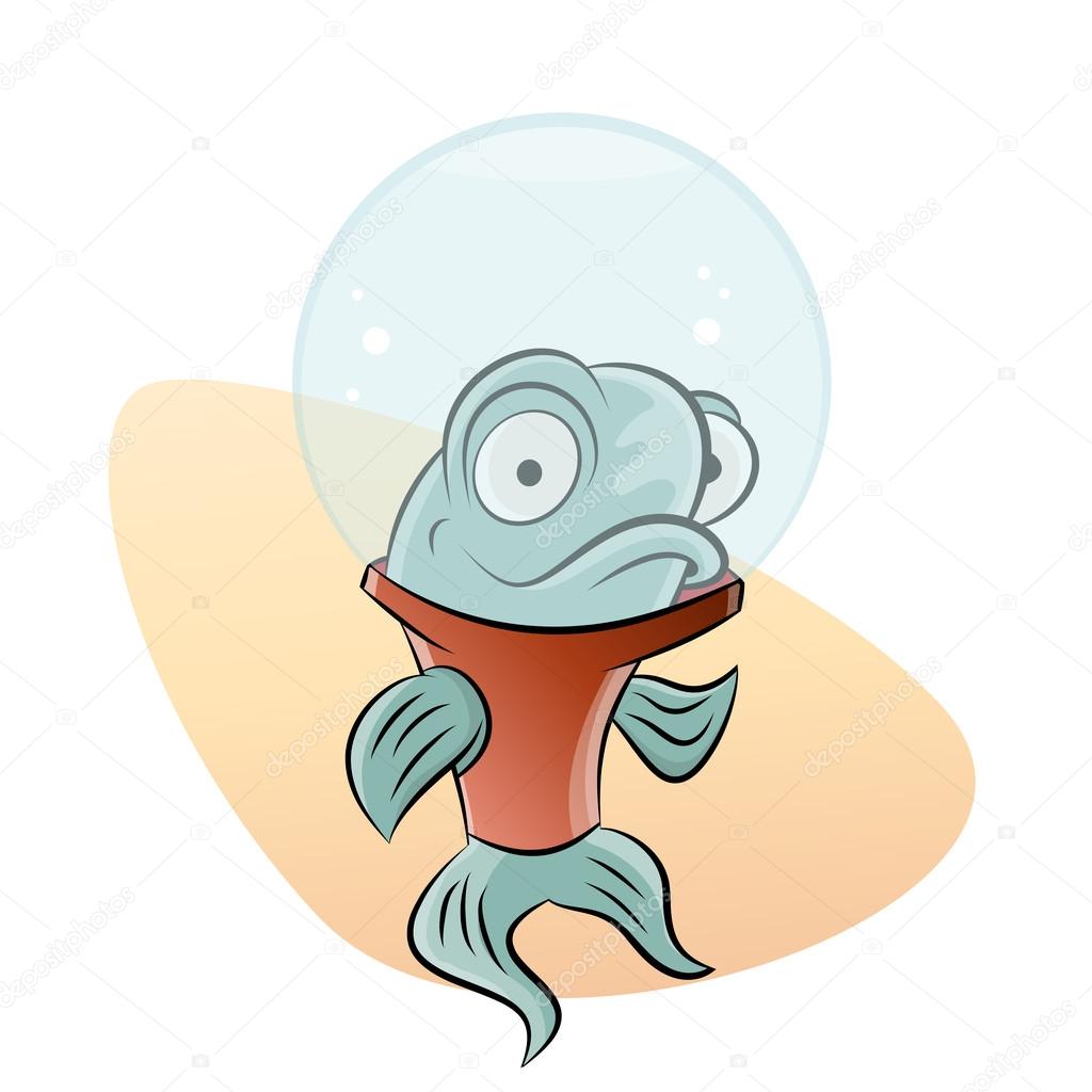 Walking cartoon fish Stock Vector Image by ©shockfactor.de #54036069
