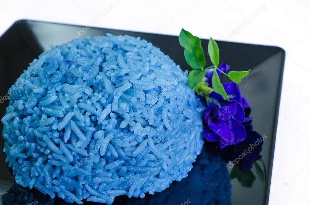 Arroz cocido de arveja mariposa azul 2022