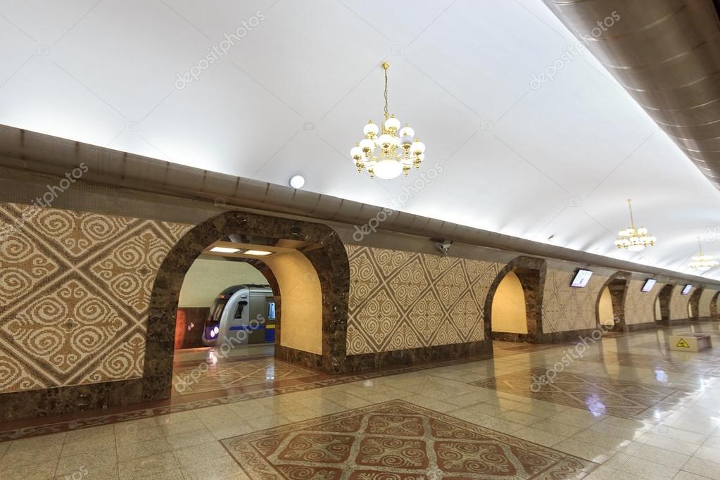 Almaty subway station Almali. Almaty, Kazakhstan – Stock Editorial ...