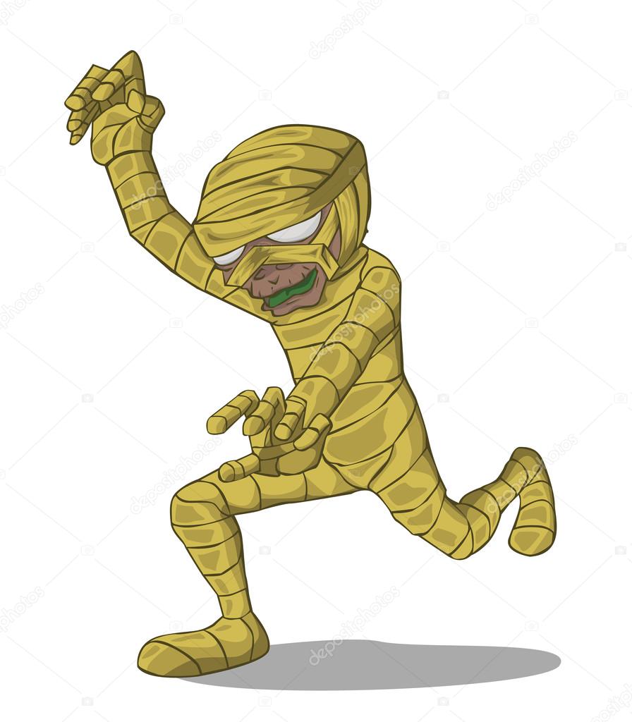 Momia vector de carácter e ilustración . Vector de stock #111971202 de ...