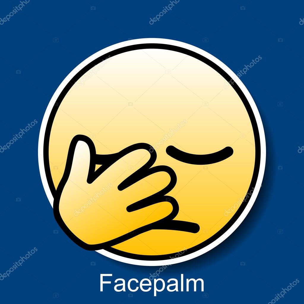 Facepalm Emoticon Text