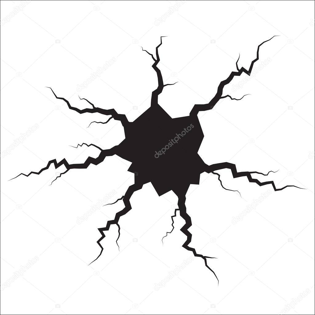 Earth Crack on white Stock Vector Image by ©AnSim #74422585