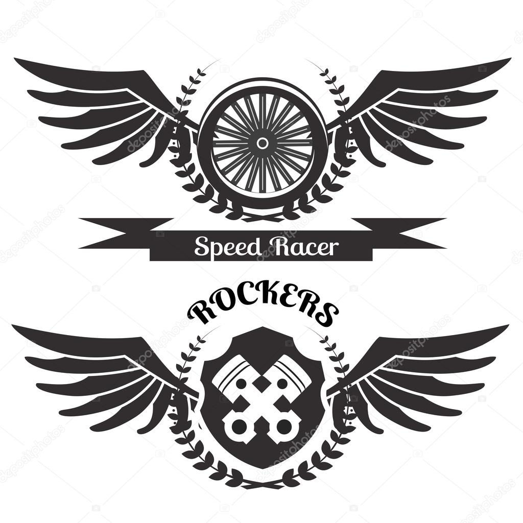 Black motorcycle signs Stock Vector Image by ©AnSim #77266662