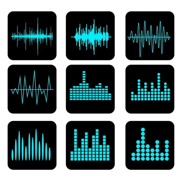 Music soundwave icons set. Stock Vector Image by ©AnSim #77272616