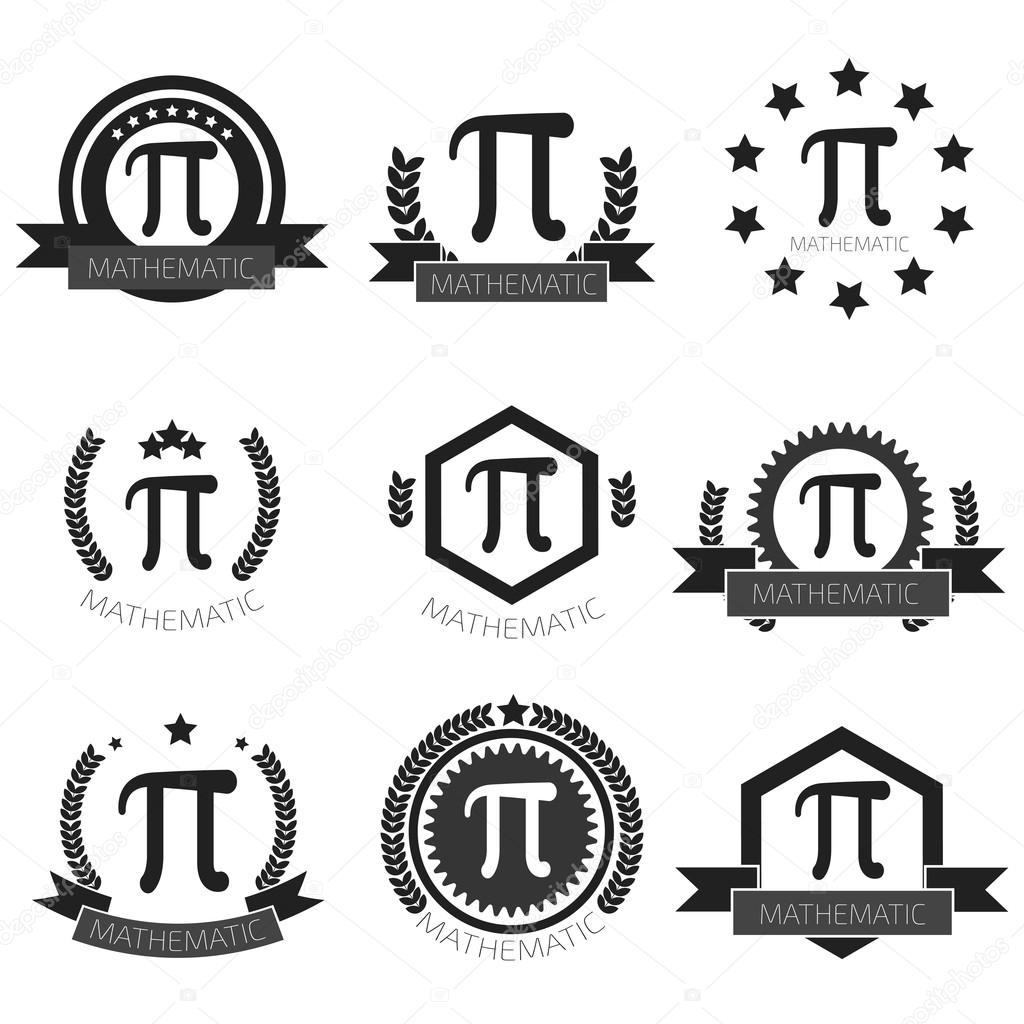 Mathematic Pi logo set. Stock Vector Image by ©AnSim #92541728 Mathematic Pi logo set. Stock Vector Image by ©AnSim #92541728