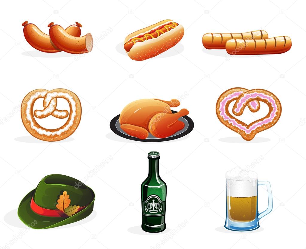 Beer and snacks icons Stock Vector by ©stekloduv 55146157