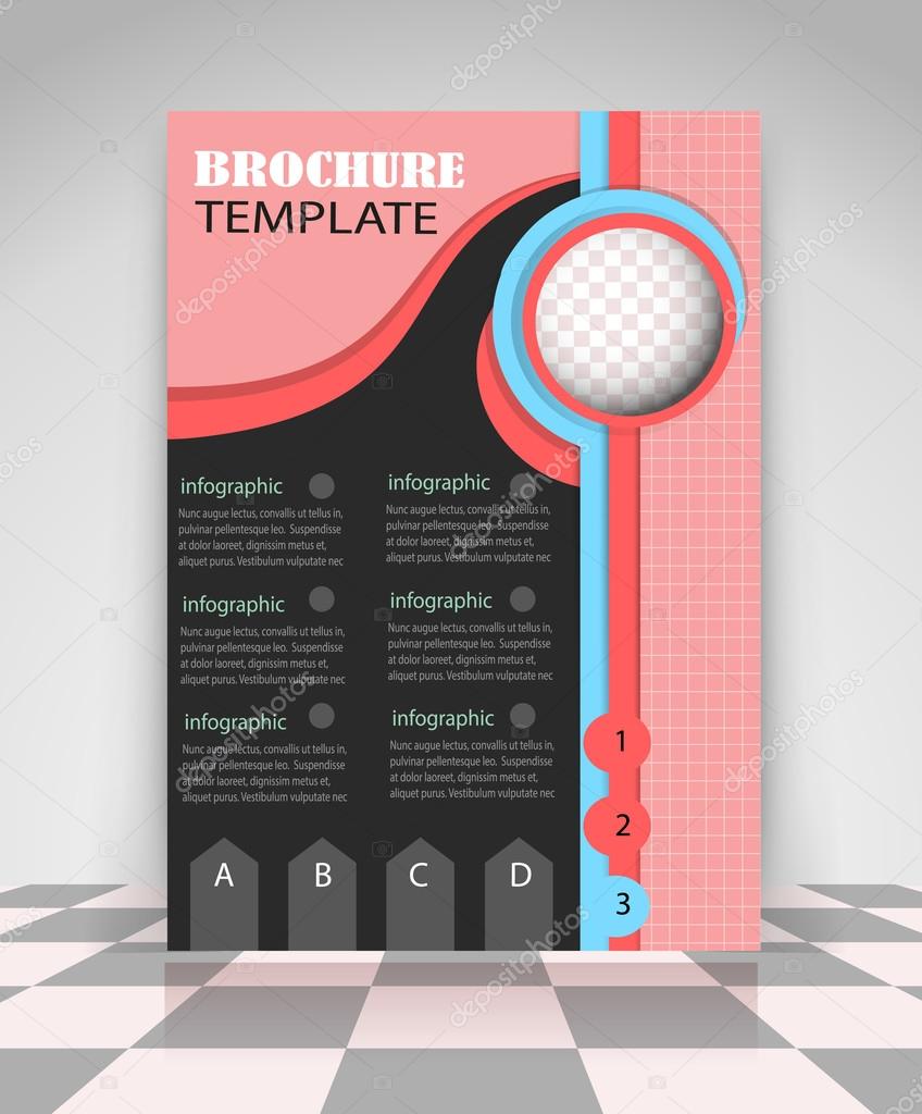 Pink, blue and black flyer design Stock Vector Image by ©stekloduv ...