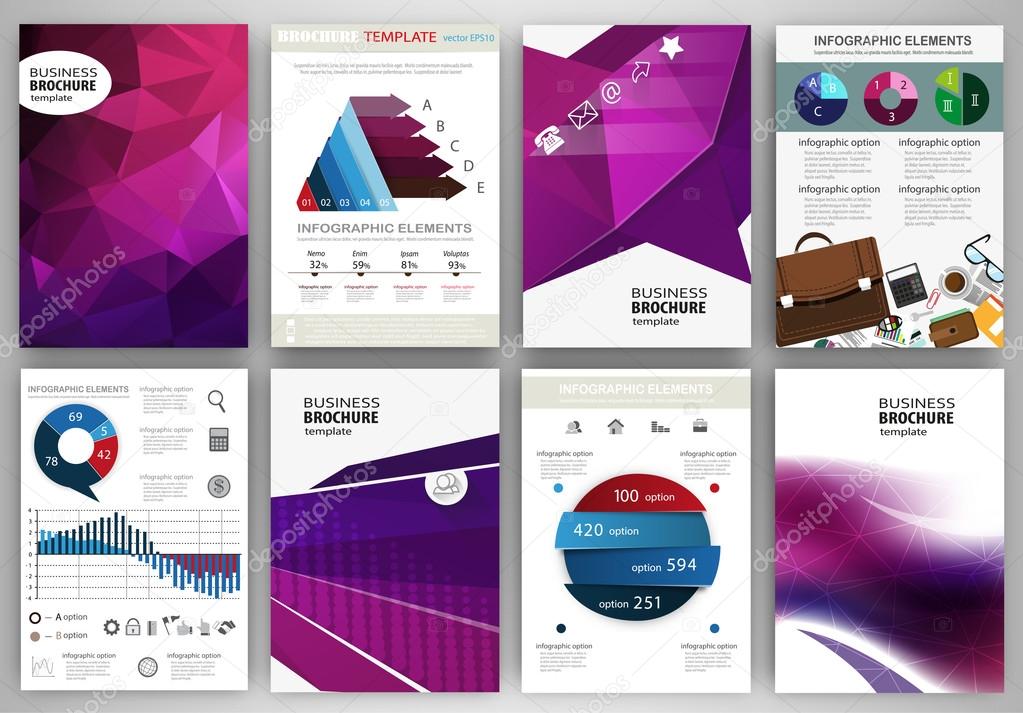 Abstract purple backgrounds concept infographics and icons Stock Vector ...