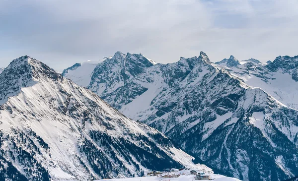 Snowy Mountains in the Swiss Alps — Stock Photo © ajn #35739163